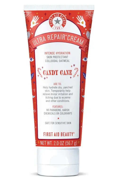 FIRST AID BEAUTY Candy Cane Ultra Repair Cream Intense Hydration Face & Body Moisturizer - No Color