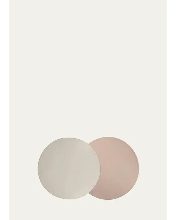 VON GERN HOME Cream And Round Reversible Placemat - Blush