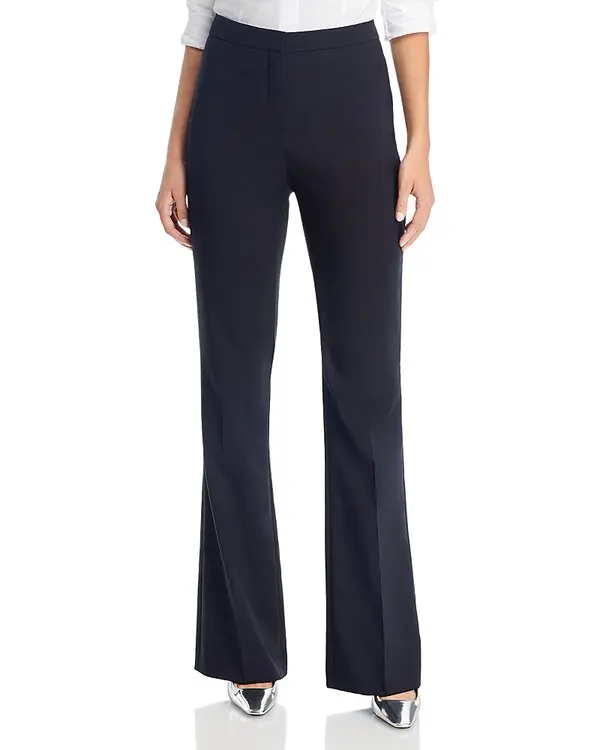BOSS Tuleah Wool Flare Pants - Black
