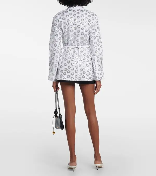 Jacquemus Lavoir Sequinned Cotton-blend Shirt