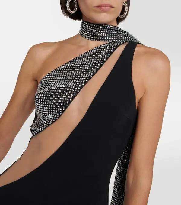 David Koma Crystal-embellished Gown