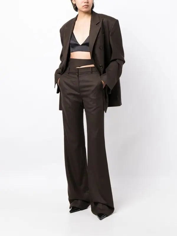 SYSTEM Cut-out Wool Tailored Trousers