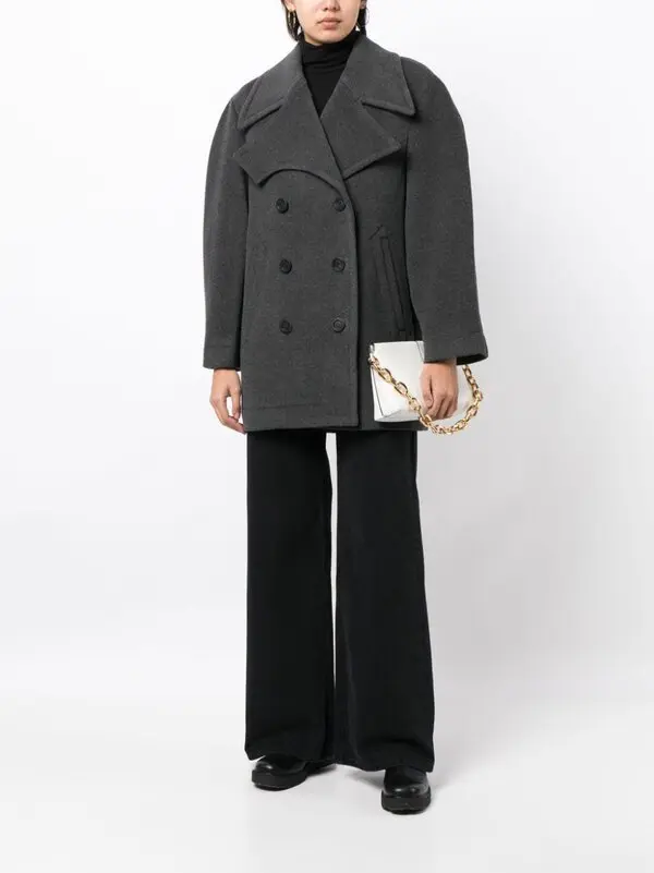 LOW CLASSIC Notched-lapels Double-breasted Coat
