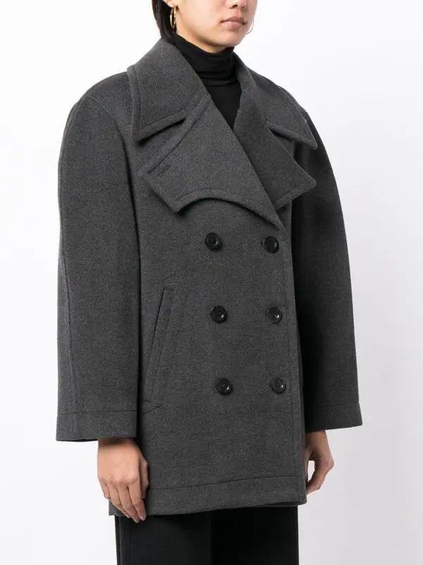 LOW CLASSIC Notched-lapels Double-breasted Coat