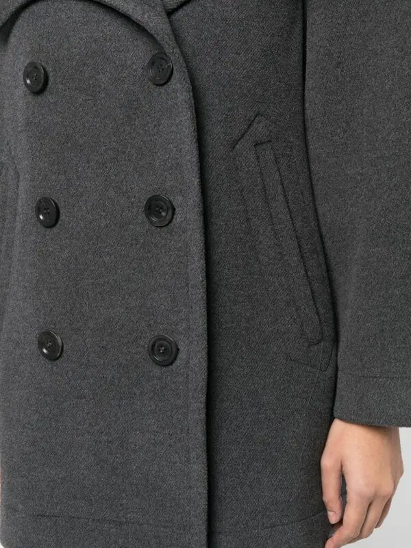 LOW CLASSIC Notched-lapels Double-breasted Coat