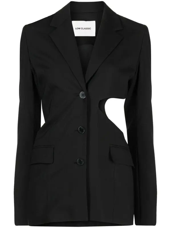 LOW CLASSIC Notched-lapel Cut-out Blazer