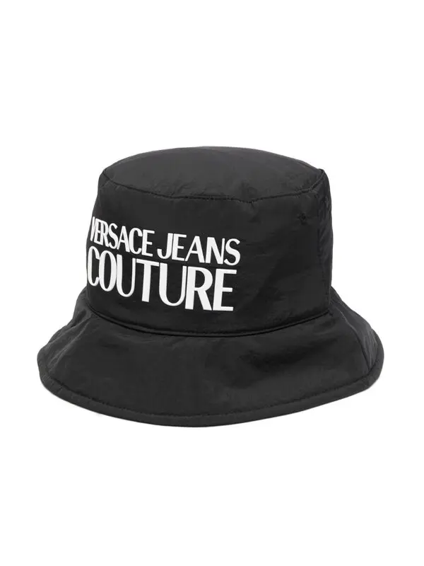 Versace Logo-print Bucket Hat - Black