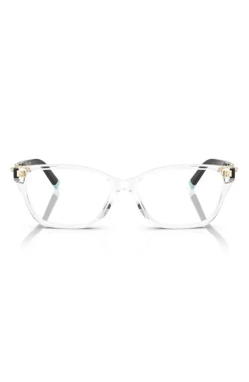 Tiffany & Co. 53mm Rectangle Eyeglasses - Clear/demo Lens