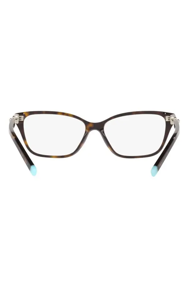 Tiffany & Co. 53mm Rectangle Eyeglasses - Havana
