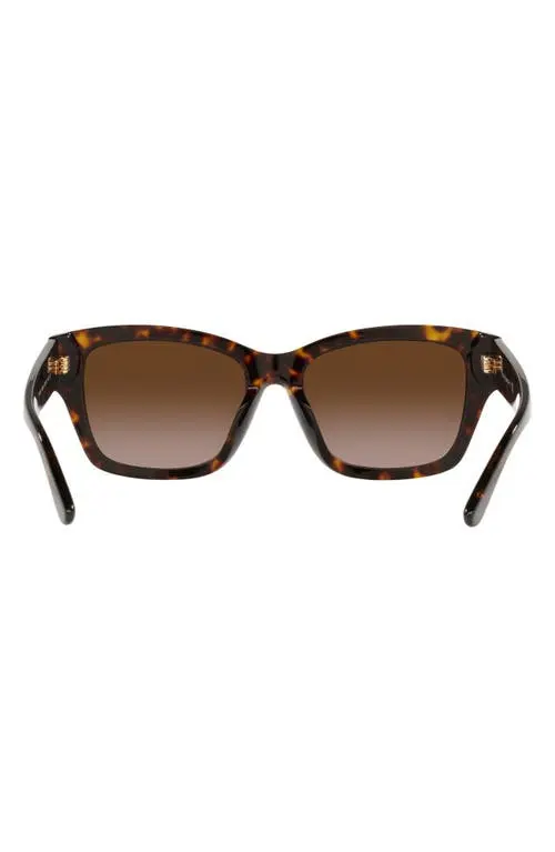 Tory Burch 53mm Gradient Rectangle Sunglasses