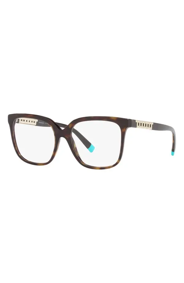 Tiffany & Co. 54mm Square Eyeglasses - Havana