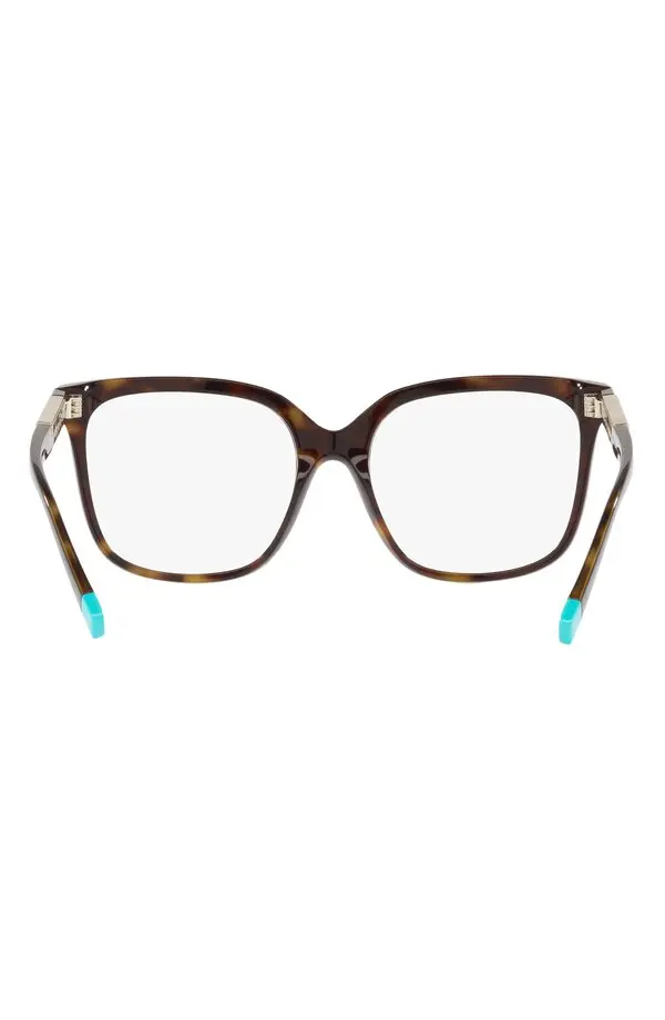 Tiffany & Co. 54mm Square Eyeglasses - Havana