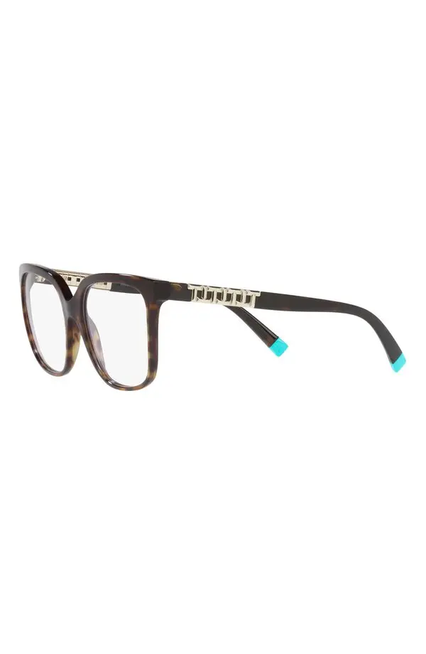 Tiffany & Co. 54mm Square Eyeglasses - Havana