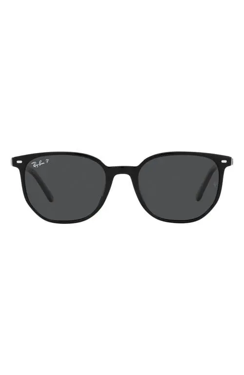 Ray-ban Elliot Polarized Square Sunglasses - Black