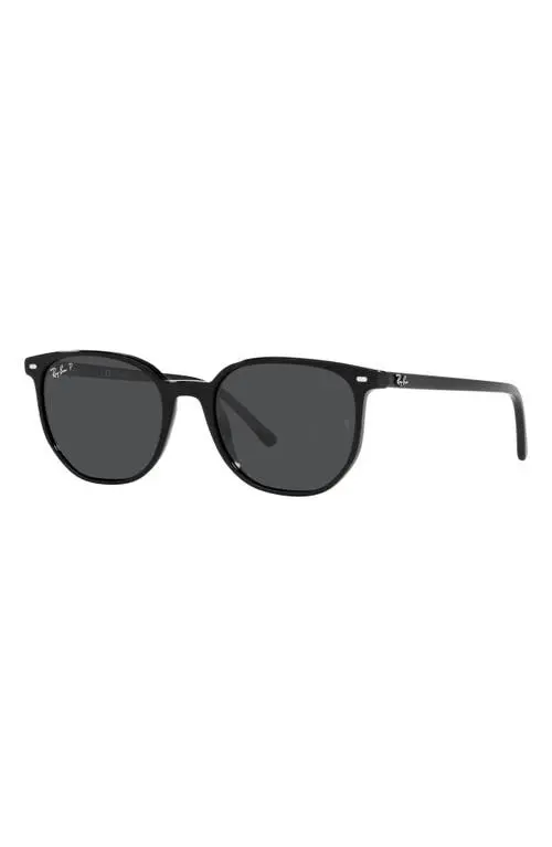 Ray-ban Elliot Polarized Square Sunglasses - Black