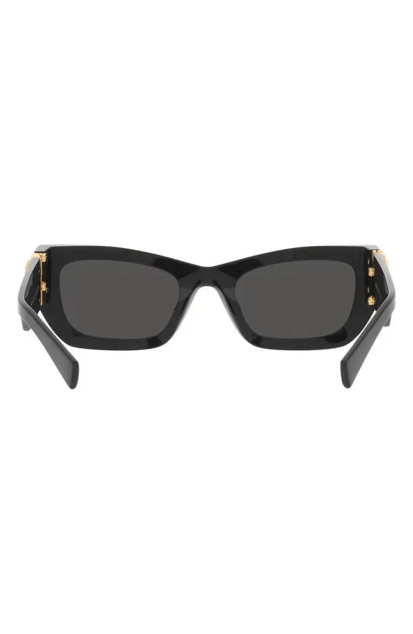 Miu Miu 53mm Rectangular Sunglasses - Black