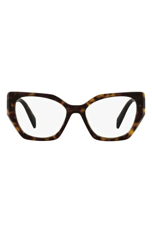 Prada 54mm Square Optical Glasses - Tortoise