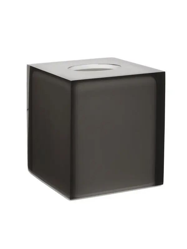 Jonathan Adler Hollywood Acrylic Tissue Box Holder - Smoke