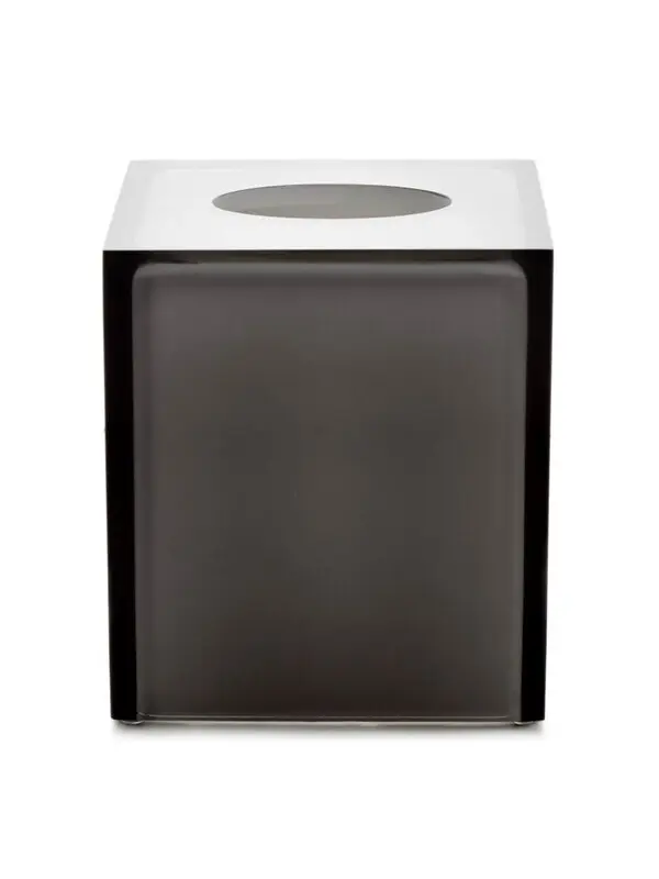 Jonathan Adler Hollywood Acrylic Tissue Box Holder - Smoke