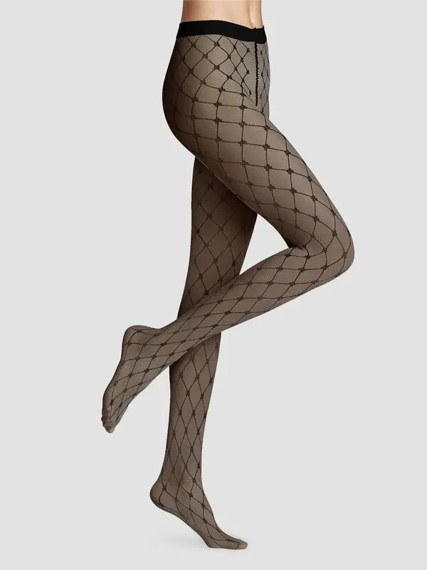 Falke Twisted Story Tights - Black