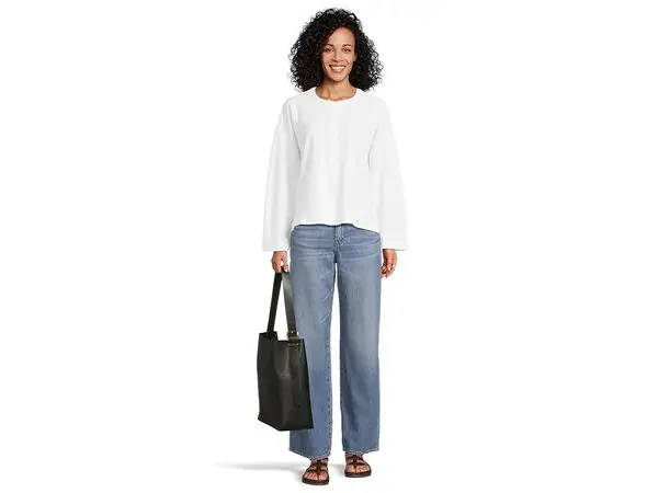Madewell The Essential Bucket Tote In Leather - Black