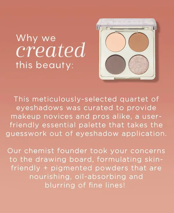 HALEYS BEAUTY Re-play "the Everything" Eyeshadow Quad Palette
