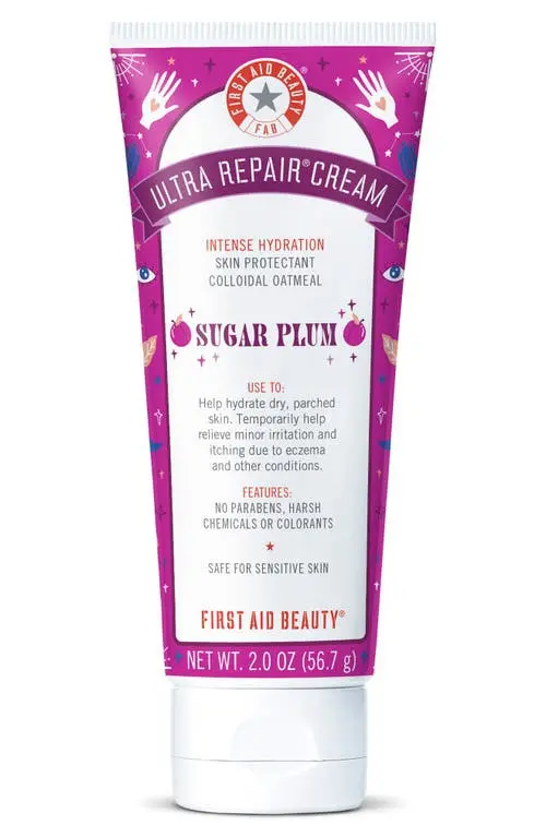 FIRST AID BEAUTY Sugar Plum Ultra Repair Cream Intense Hydration Face & Body Moisturizer - No Color