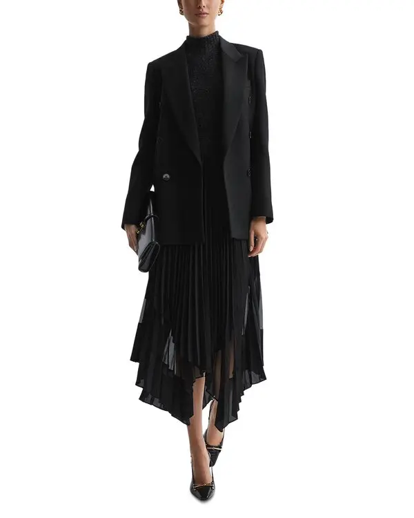 REISS Dina Pleated Skirt