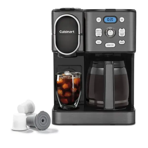 CUISINART Ss-16bks Coffee Center 2-in-1 Coffeemaker Stainless