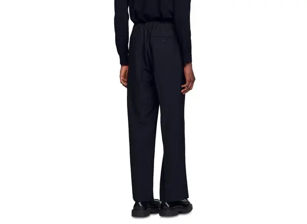 Sandro Wide Leg Trousers - Black