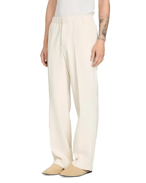 Sandro Wide Leg Trousers - Ecru