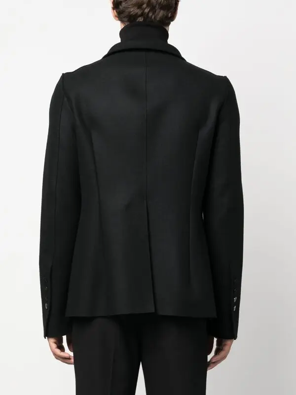 SAPIO Double-breasted Cotton-wool Blazer