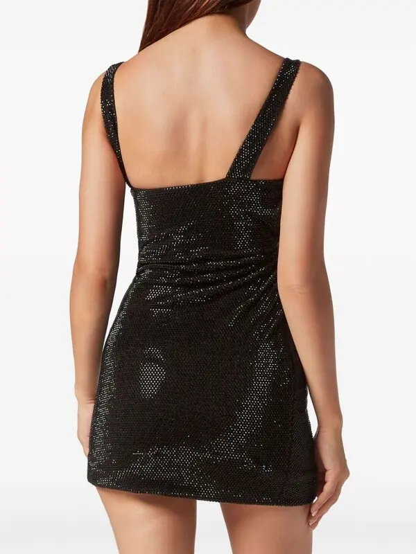 Philipp Plein Crystal-embellished Mini Dress - Black