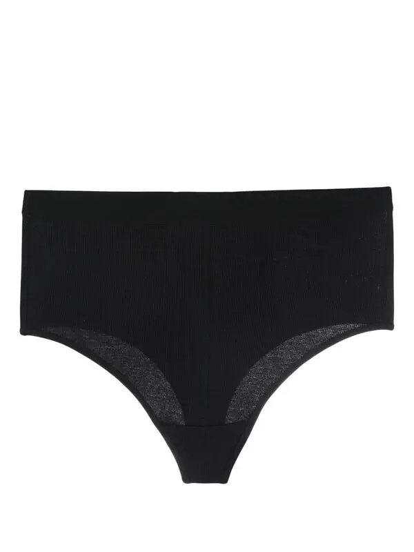 MARINE SERRE Crescent Moon Organic-cotton Briefs - Black