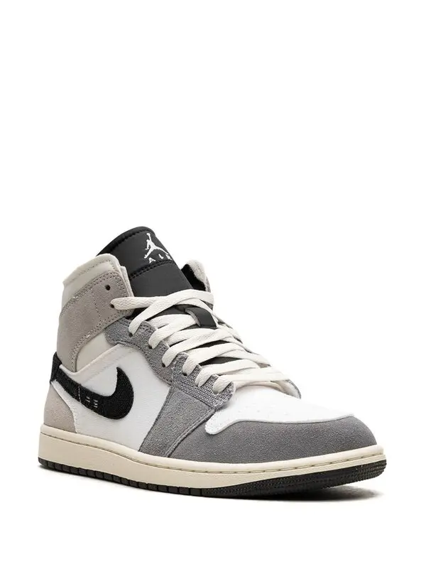 JORDAN Air 1 Mid Se Craft Cement Sneakers - Grey
