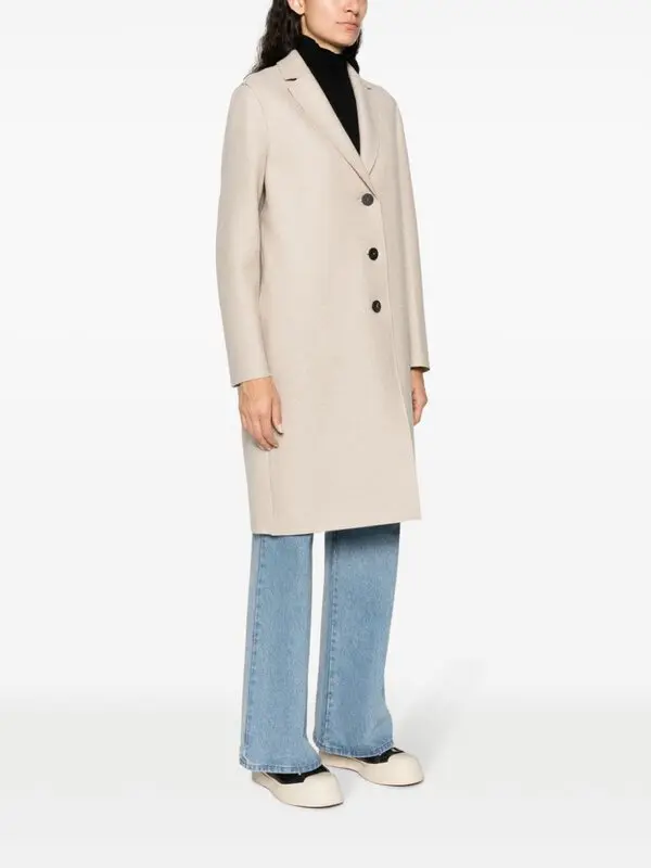 Harris Wharf London Wool Coat - Neutrals