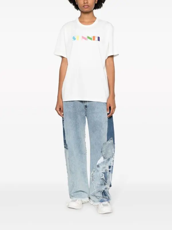Sunnei Logo-print Organic-cotton T-shirt