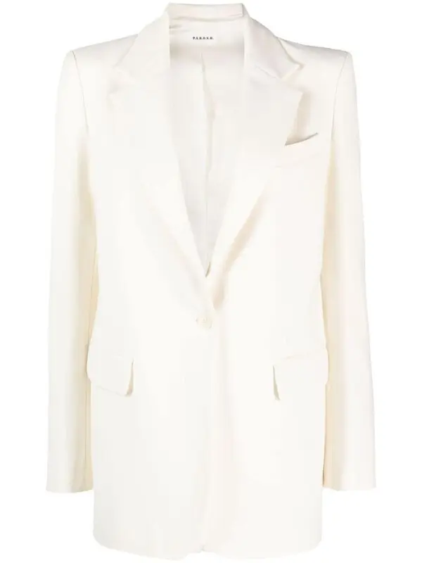 P.a.r.o.s.h Single-breasted Blazer - White