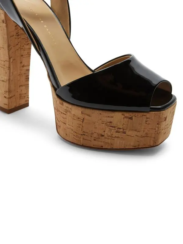 GIUSEPPE ZANOTTI 120mm Betty Platform Sandals - Black