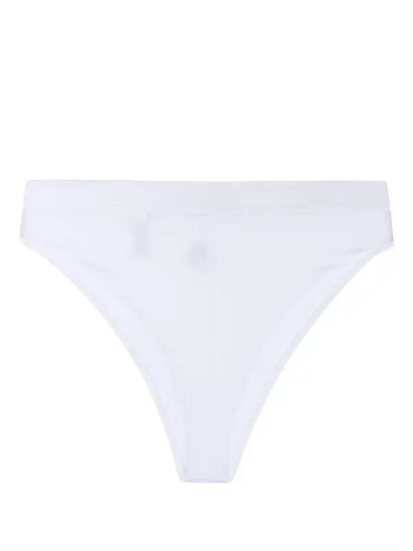 MARINE SERRE Crescent Moon Organic-cotton Briefs - White