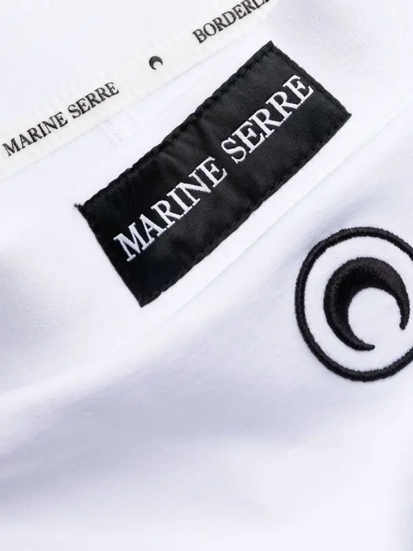 MARINE SERRE Crescent Moon Organic-cotton Briefs - White
