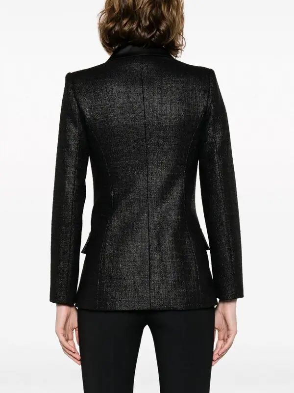 Elisabetta Franchi Double-breasted Blazer - Black