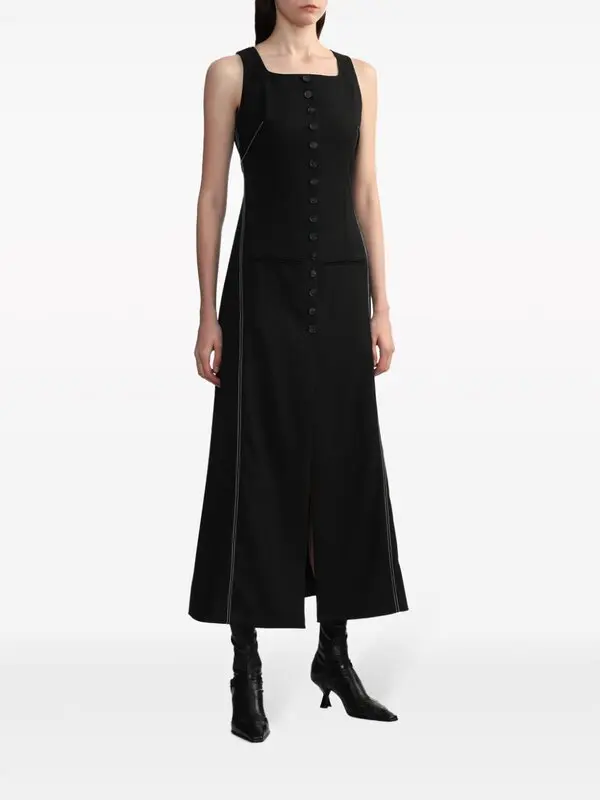 MARINE SERRE Flared Midi Dress