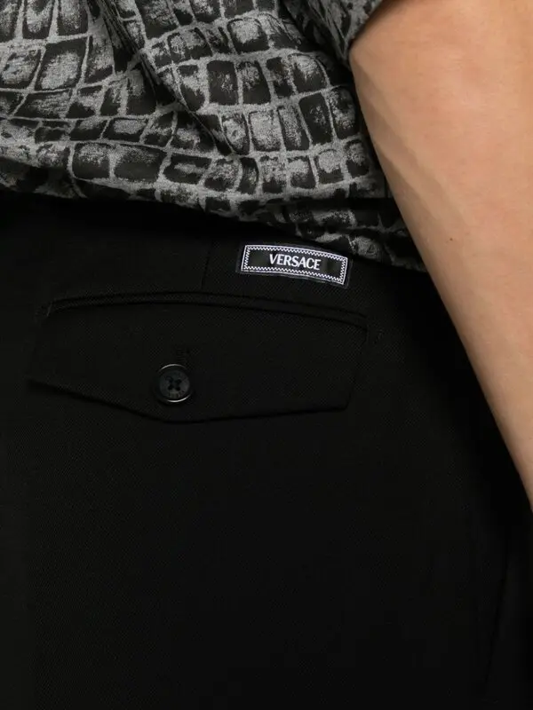 Versace Wool Tailored Trousers