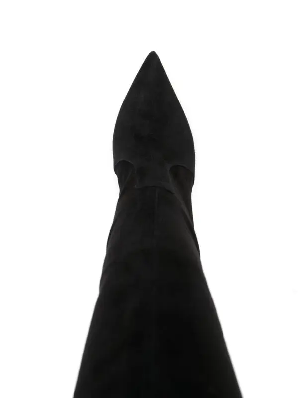 Casadei Blade 115mm Above-knee Suede Boots