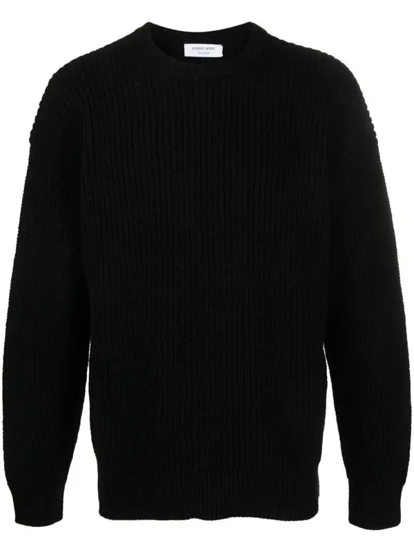 MARINE SERRE Ribbed-knit Wool Jumper