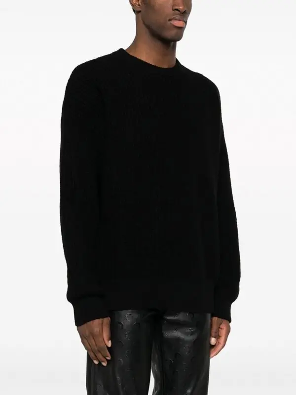 MARINE SERRE Ribbed-knit Wool Jumper