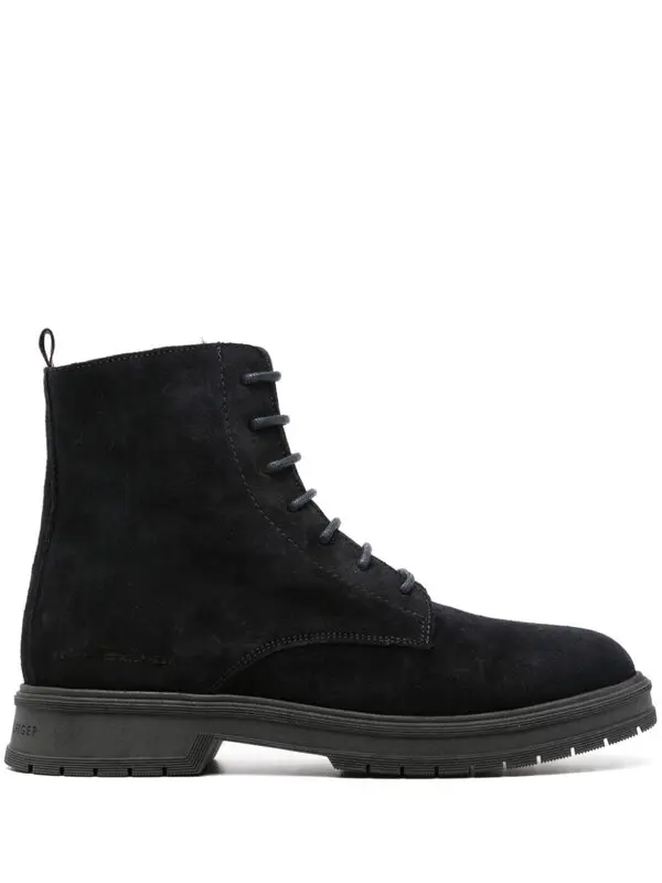 Tommy Hilfiger Core Suede Boots - Blue