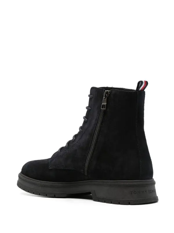 Tommy Hilfiger Core Suede Boots - Blue