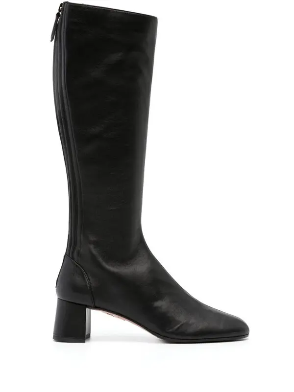 AQUAZZURA Saint Honore 50 Leather Knee-high Boots
